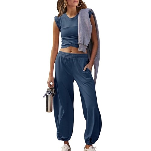 Free People Movement Hot shot Crossover Set Midnight Navy Size M NWOT ...