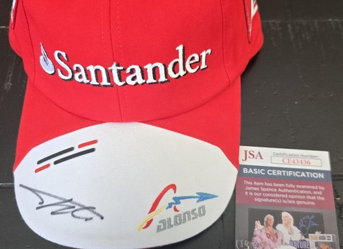 Fernando Alonso JSA Certified Autographed Santader Ferrari Formula 1 ...