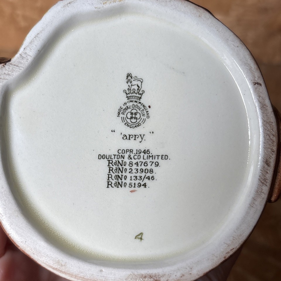 Vintage 1946 Royal Doulton Toby Character Jug - 'Arry' 17cm | eBay