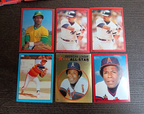 1982 TOPPS BASEBALL STICKER Lot of 48 Henderson, Ryan, Jackson, Carew ...