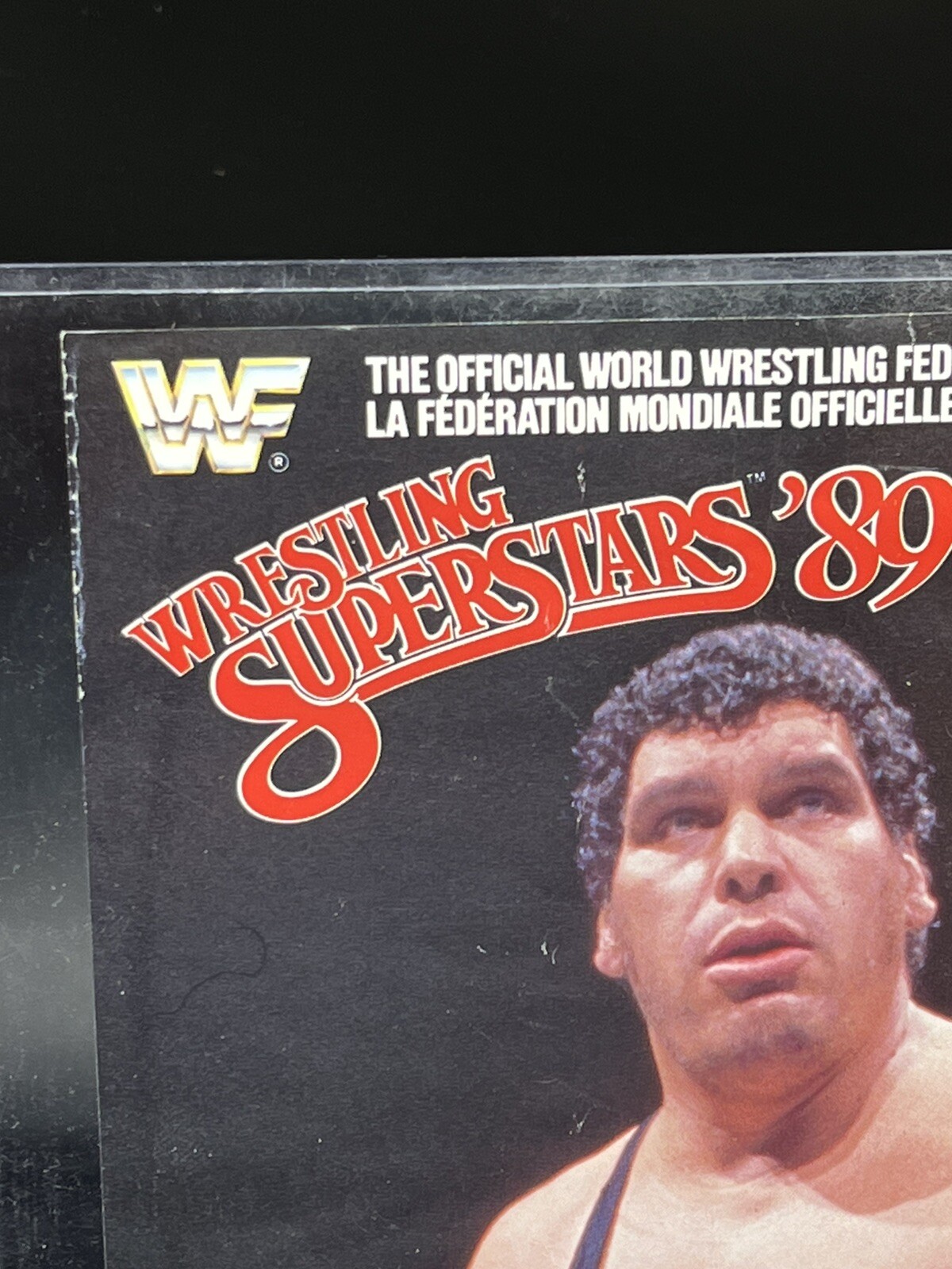 🚨 GRAIL 🚨 1989 ANDRE THE GIANT WWF LJN Wrestling Mint Poster STRAP ...