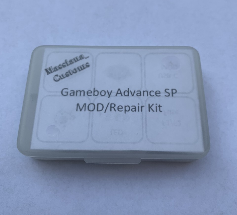 GBA SP L/R Trigger, USB-C Mod, D-Pad button, Fuse F1/2, LED Mod Repair ...