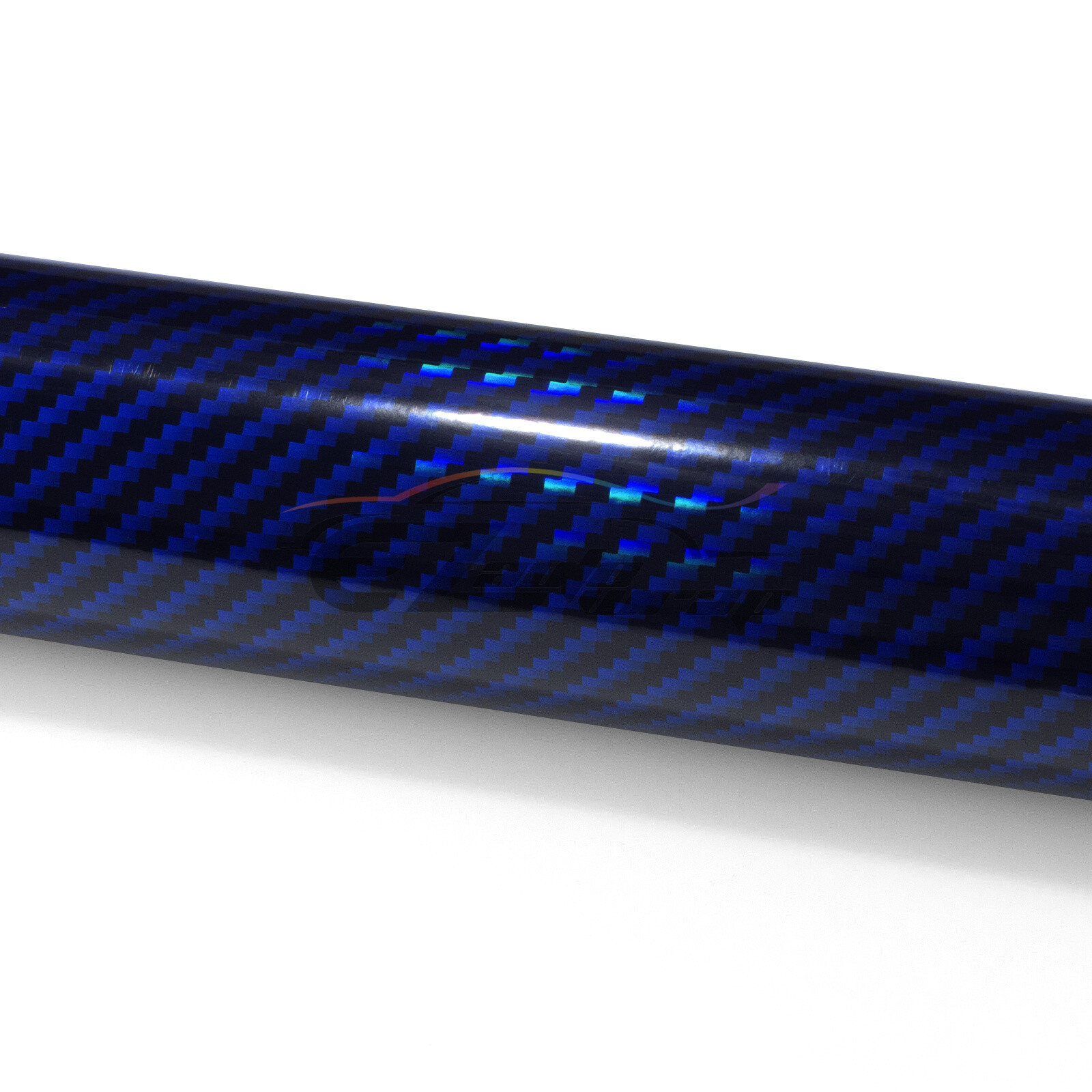 Holographic Carbon Fiber Blue Laser Chrome Car Vinyl Wrap Sheet Decal ...
