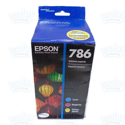 Genuine Epson 786 Standard Color Cartridges WF5690 WF5620 WF5190 WF4640 ...