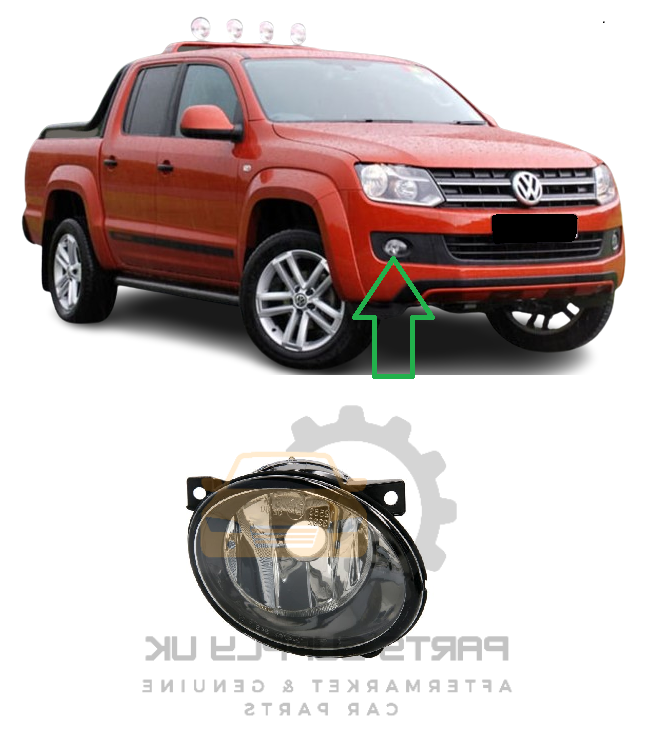 NEW FOR VW AMAROK N817 2012-2016 FRONT FOG LIGHT LAMP RIGHT O/S | eBay UK