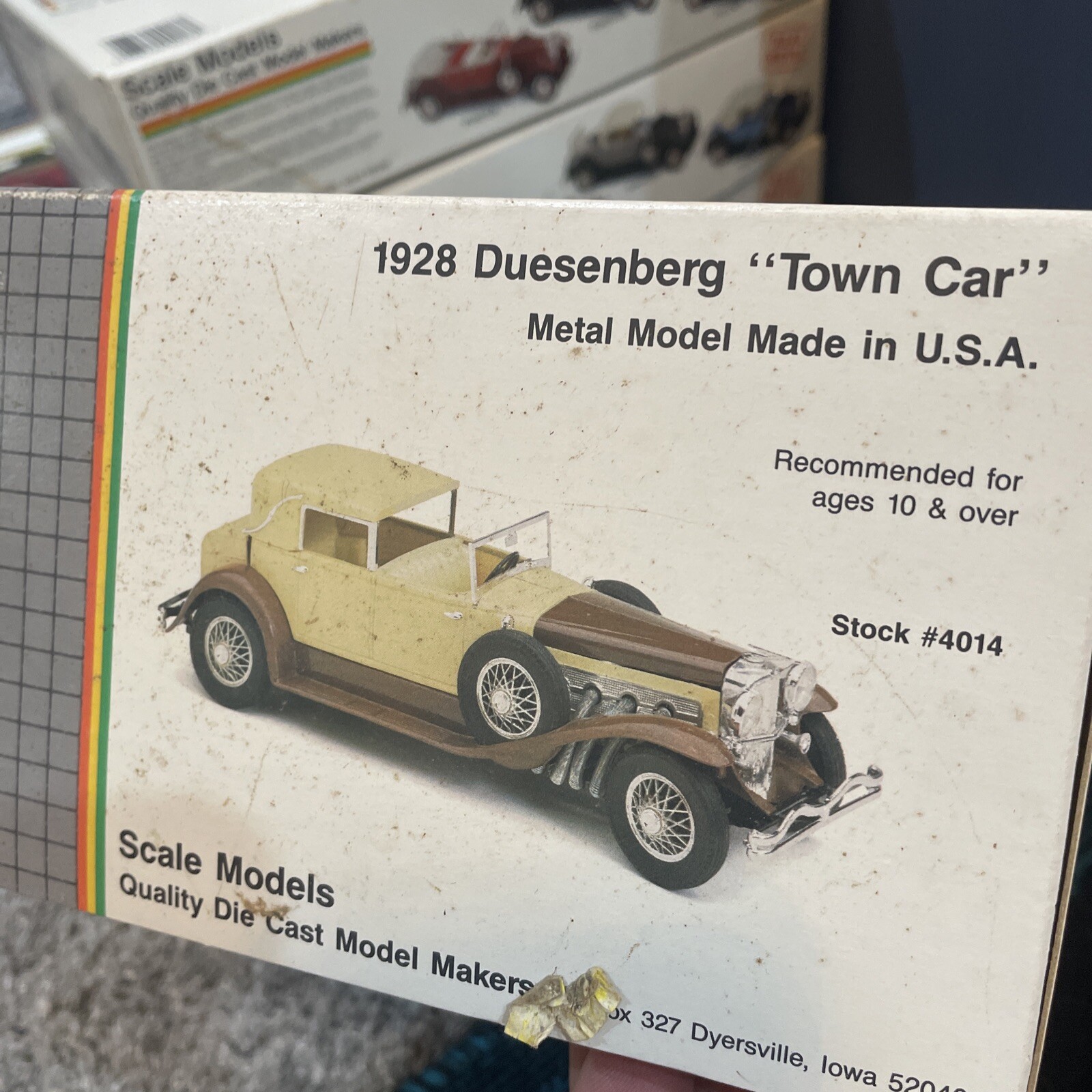 Scale Models 1:18 1928 Duesenberg Town Car Unbuilt Die Cast & Plastic ...