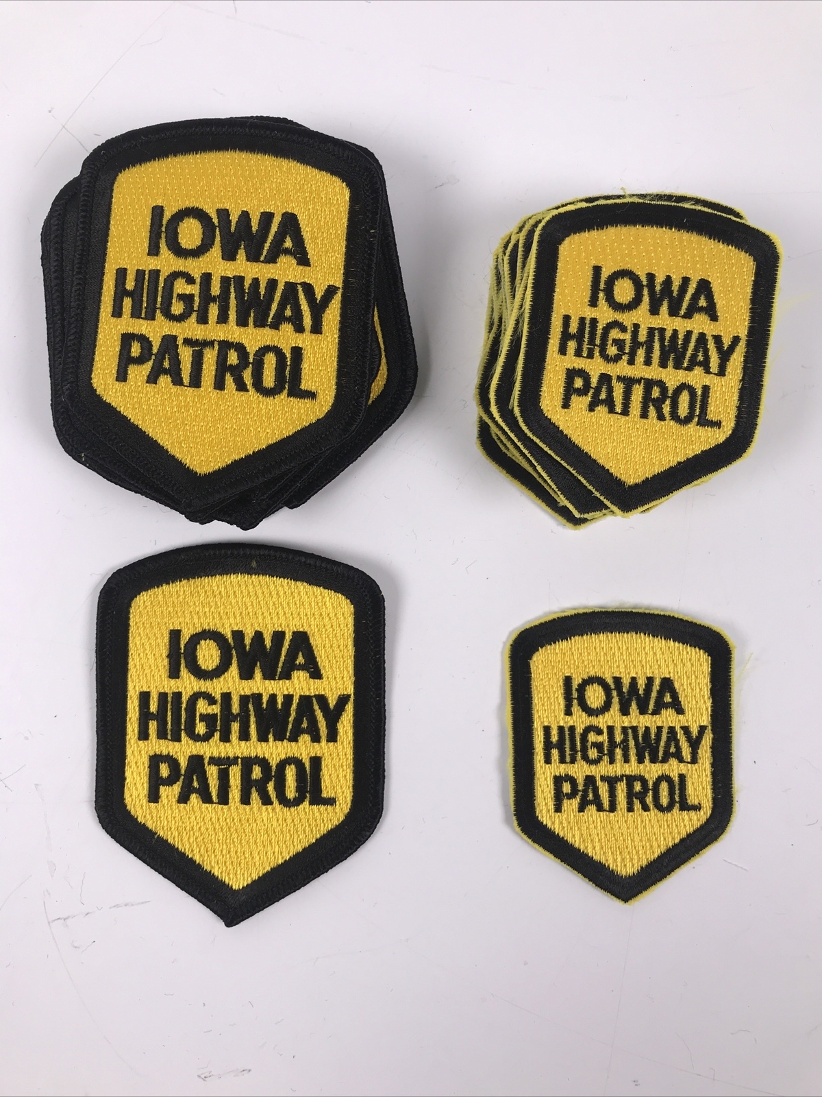 31 Iowa Highway Patrol Hat Patches ~ Approximately 3.5” & 2.75” Tall ...