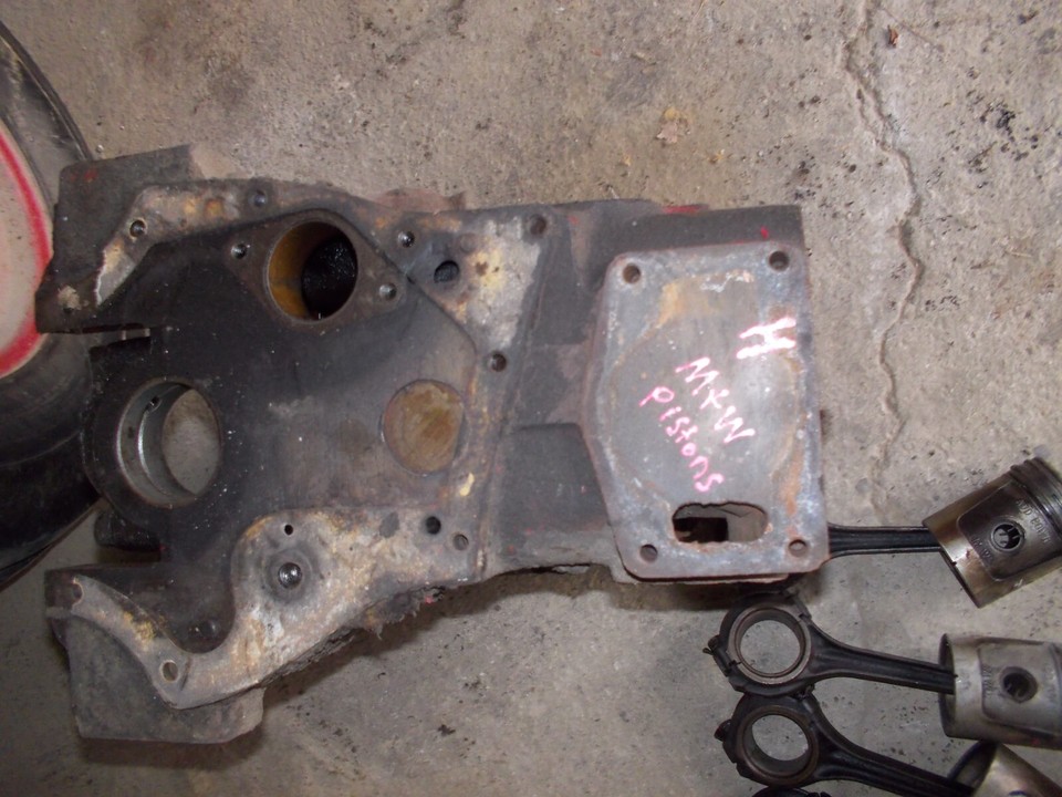 Farmall IH H SH Tractor engine motor block + M&W More Power Pistons | eBay