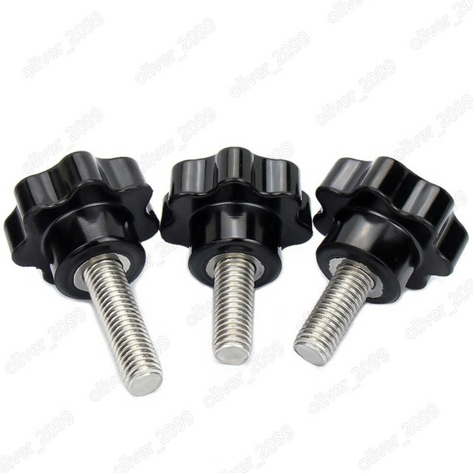 304SS Plastic Seven Point Star Hand Knob Tightening Screws M4 M5 M6 M8 ...