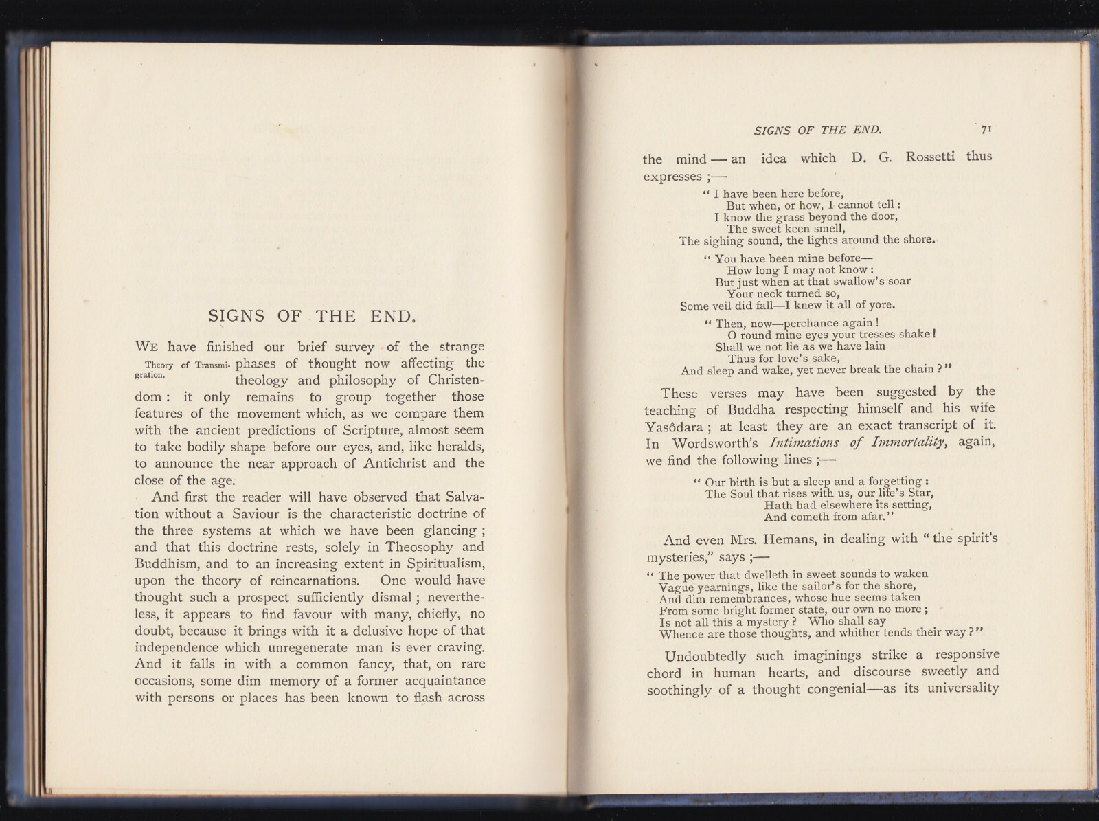 THEOSOPHY, BUDDHISM AND SIGNS OF THE END (1892) G. H. PEMBER, RARE, 1ST ...