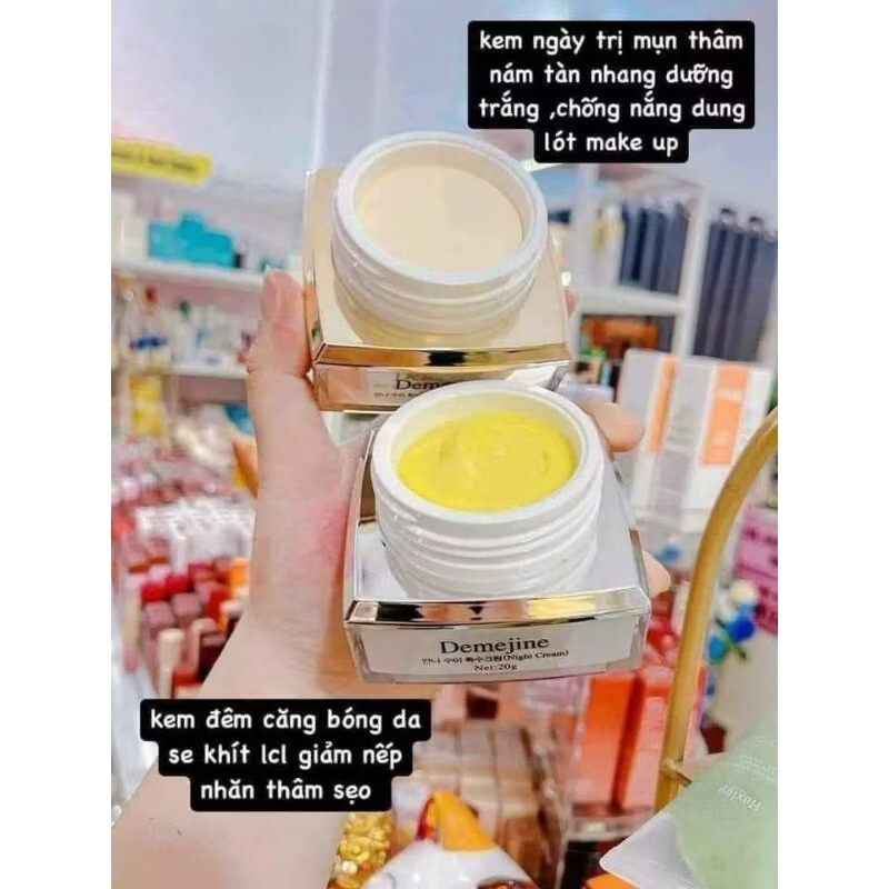 Demejine (Exp08/ 2027) ~100% Original Cream face whitening Day & Night ...