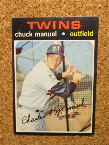 1971 Topps Baseball #744 Charlie Manuel (Minnesota Twins) SP | eBay