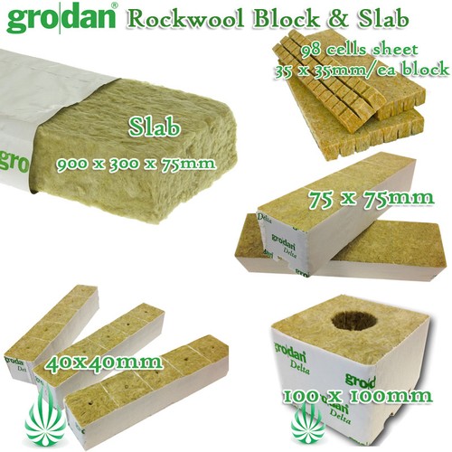 Hydroponic Grow Grodan Rockwool Block Media Slab Medium Growing ...