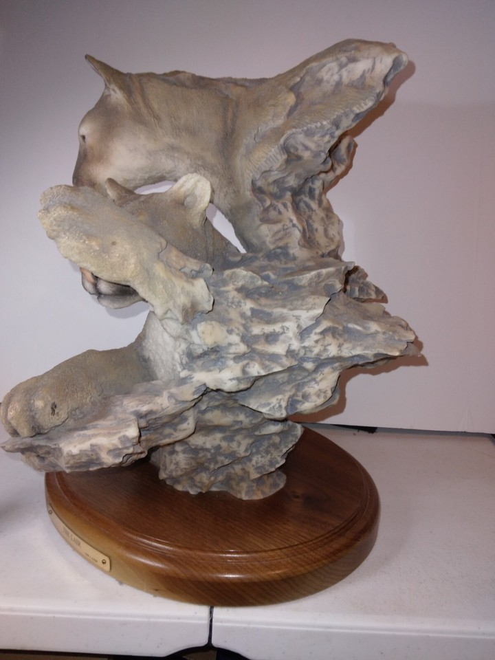 MILL CREEK STUDIOS"THE LAIR" MOUNTAIN LION SCULPTURE RANDY READING ...
