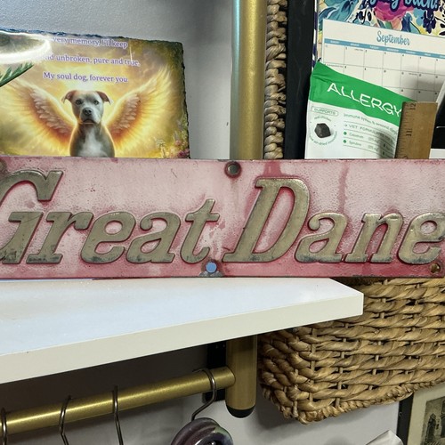 Vintage Great Dane Truck Trailer Emblem Metal Sign 15 1/2" x 3 1/2" | eBay