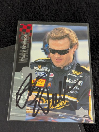 1995 Upper Deck Rusty Wallace Silver Signature Certificate Of ...