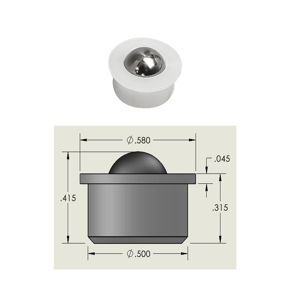 Small Ball Transfer Bearing Mini Table Conveyor Roller Bearings 20 ...