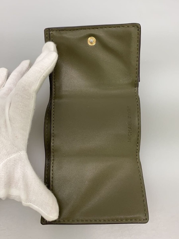 MICHAEL KORS Tri-fold Wallet BRW All-over Pattern Women's | eBay