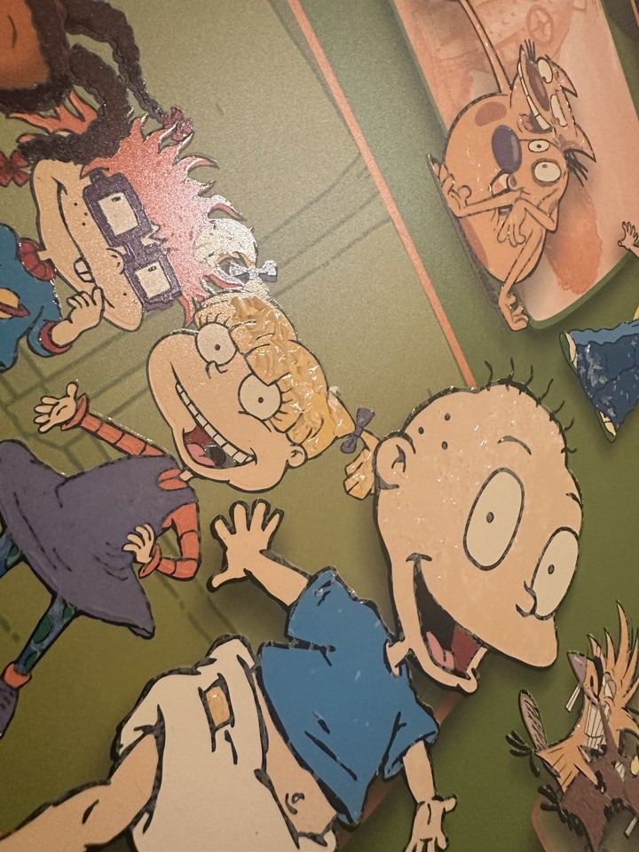 Vintage Nickelodeon 25th Anniversary Poster 20x30 Nicktoons Art, 2004 ...