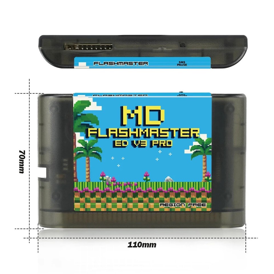 MD FlashMaster ED V1 Pro Sega Genesis Mega Drive Flash Everdrive Cart Purple NEW | eBay