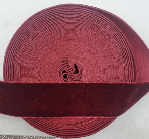 10 Yards Velvet Ribbon Spool Wine 1" | eBay