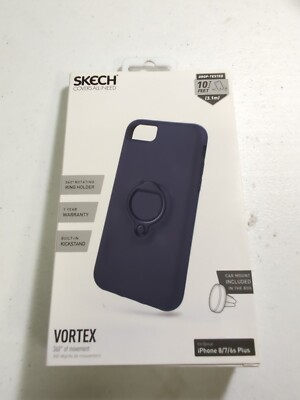 Skech Vortex Case For iPhone 8 7 6S Plus with Car Mount SK39-VTX-BLK ...