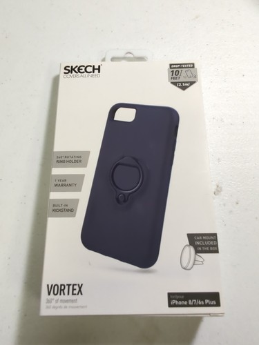 Skech Vortex Case For iPhone 8 7 6S Plus with Car Mount SK39-VTX-BLK ...