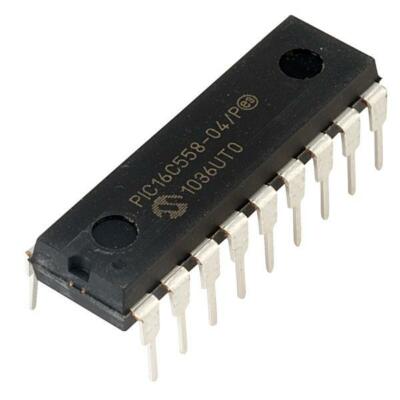 1x PIC16C558-04/P, Microchip 8-Bit Microcontroller, 4MHz 2048b OTP 18 ...