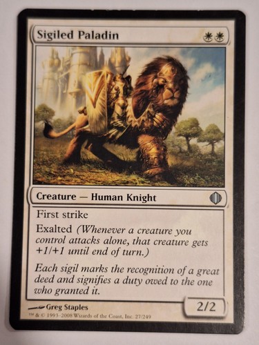 Sigiled Paladin - Shards of Alara - Magic the Gathering MTG Nice! | eBay