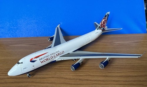 British Airways Boeing 747-400F N495MC England tail 1/200 scale diecast ...