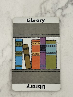 Clue Board Game 1963 Original Room Card Library | eBay