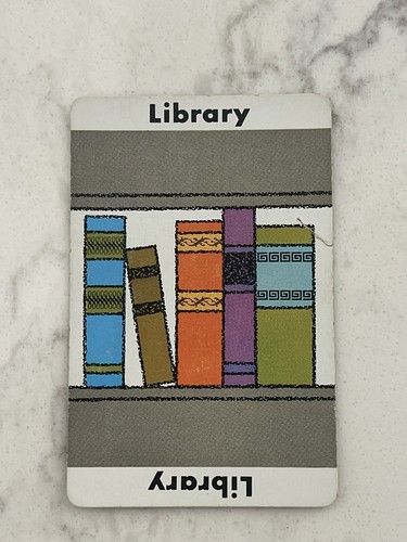 Clue Board Game 1963 Original Room Card Library | eBay