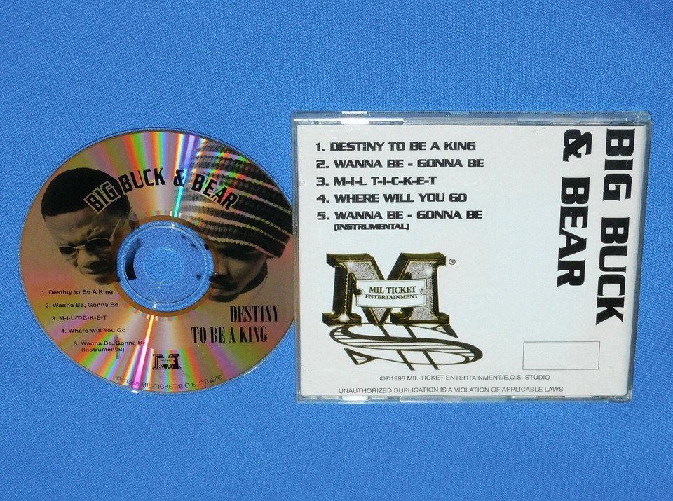 BIG BUCK & BEAR -DESTINY TO BE A KING--1998 ATLANTA DIRTY SOUTH RAP EP ...