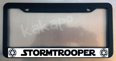 New! Stormtrooper Galactic Empire Star Wars Glossy Black License Plate ...