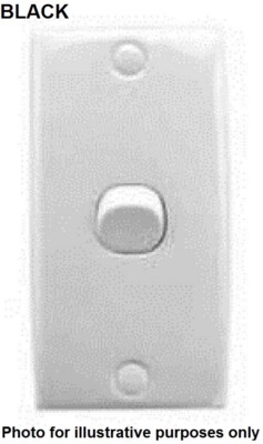 Clipsal INTERMEDIATE SIZE PLATE SWITCH ASSEMBLY 250V 10A 1-Gang 1-Pole ...