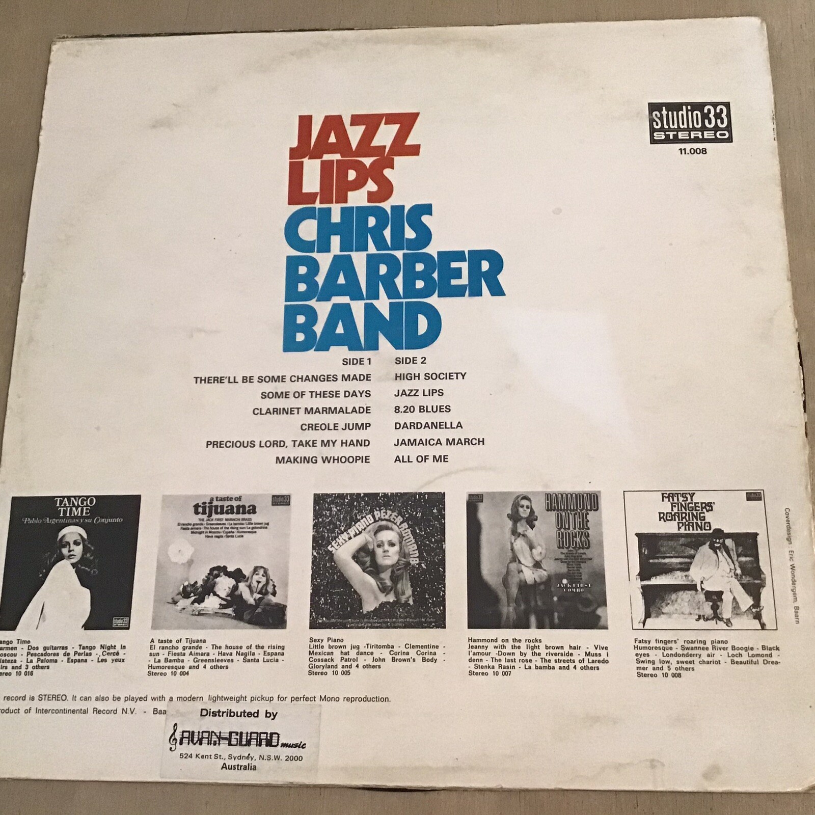 Chris BARBER - Jazz Lips Chris Barber Band LP Record Vinyl | eBay Australia