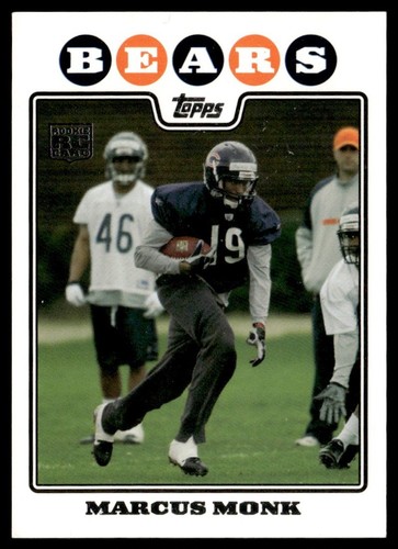 2008 Topps Marcus Monk Rookie Chicago Bears #5 | eBay