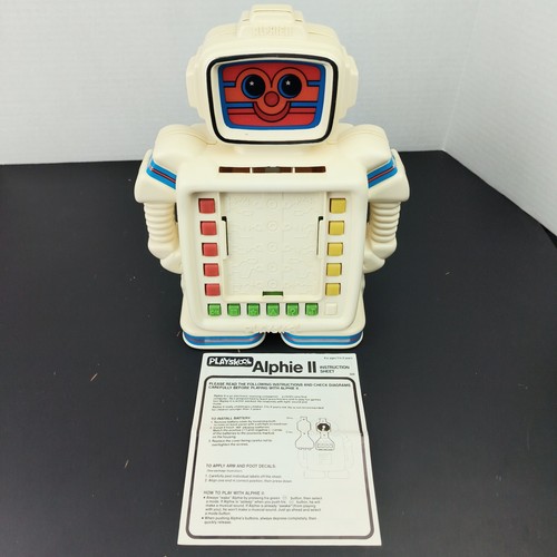 Vintage 1980's Playskool Alphie II Child's Robot Untested No Cards ...