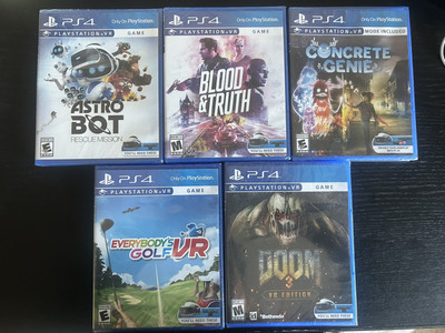 Playstation 4 VR *Sealed*Games Lot Bundle PSVR Games Astrobot Blood ...