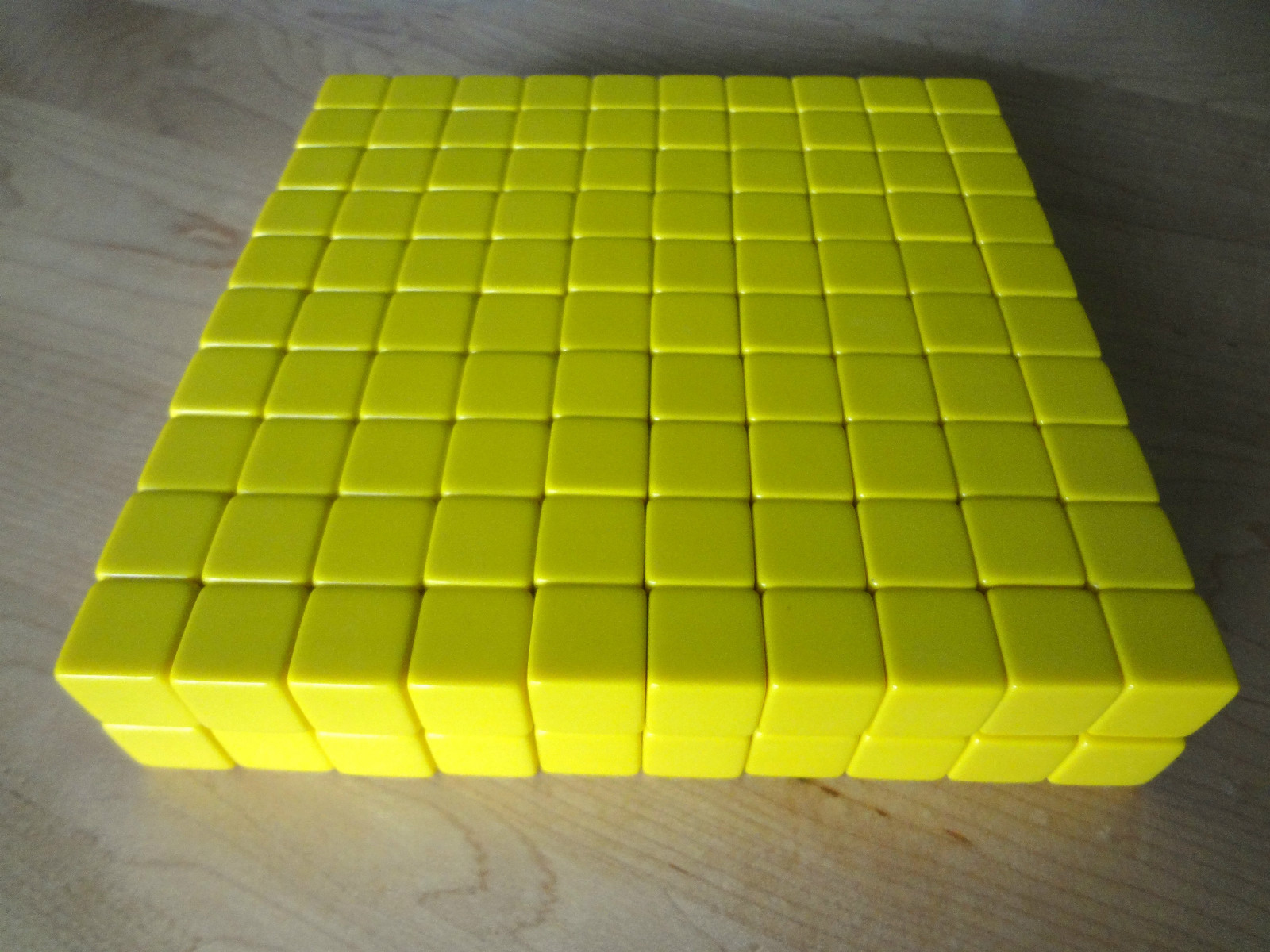 Blank Yellow Dice / Counting Cubes 16mm 16 mm D6 Square Gaming Casino ...