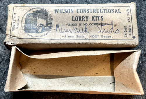 VINTAGE WILSON CONSRUCTIONAL LORRY KITS 4MM SCALE OO GUAGE EMPTY BOX ...