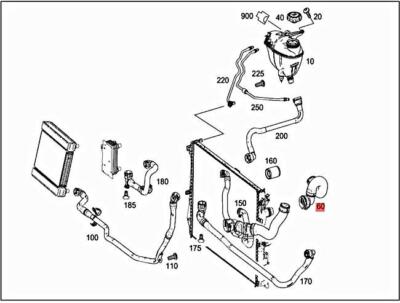 Genuine MERCEDES X222 A217 C217 S-CLASS W222 Coolant hose 2225014291 | eBay