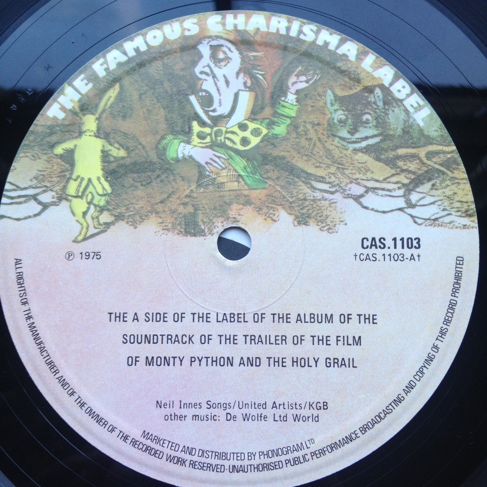 Neil Innes MONTY PYTHON AND THE HOLY GRAIL Film Soundtrack Comedy LP ...