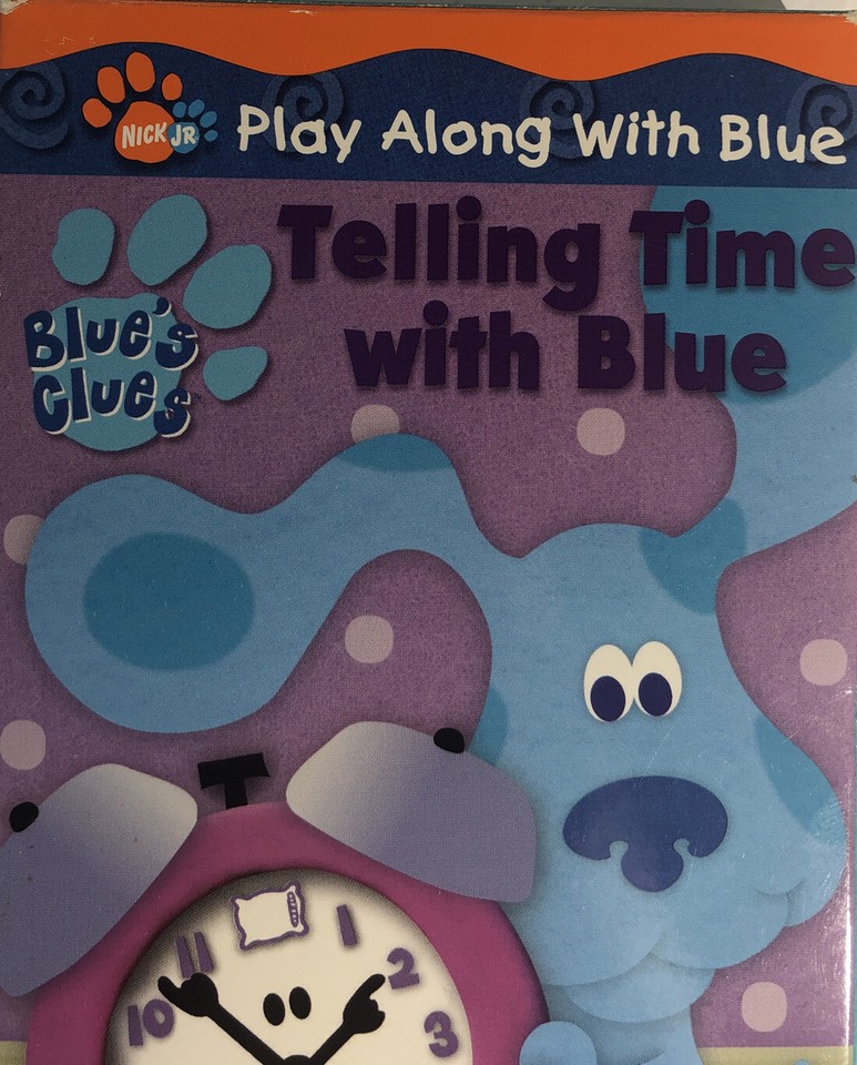 Blues Clues-Telling Time With Blue(VHS,2002)TESTED-RARE VINTAGE-SHIPSN ...