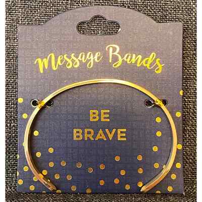 Be Brave Message Band Bracelet | eBay