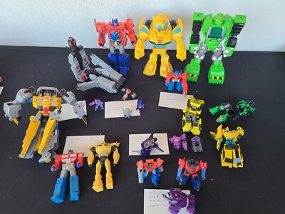 Transformers Lot Various Figures Prime Bumblebee Grimlock Sunstreaker ...