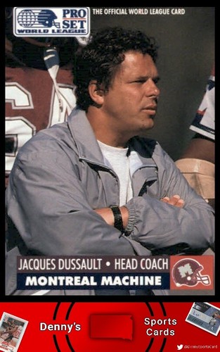 1991 Pro Set #15 Jacques Dussault Montreal Machine Football Card | eBay