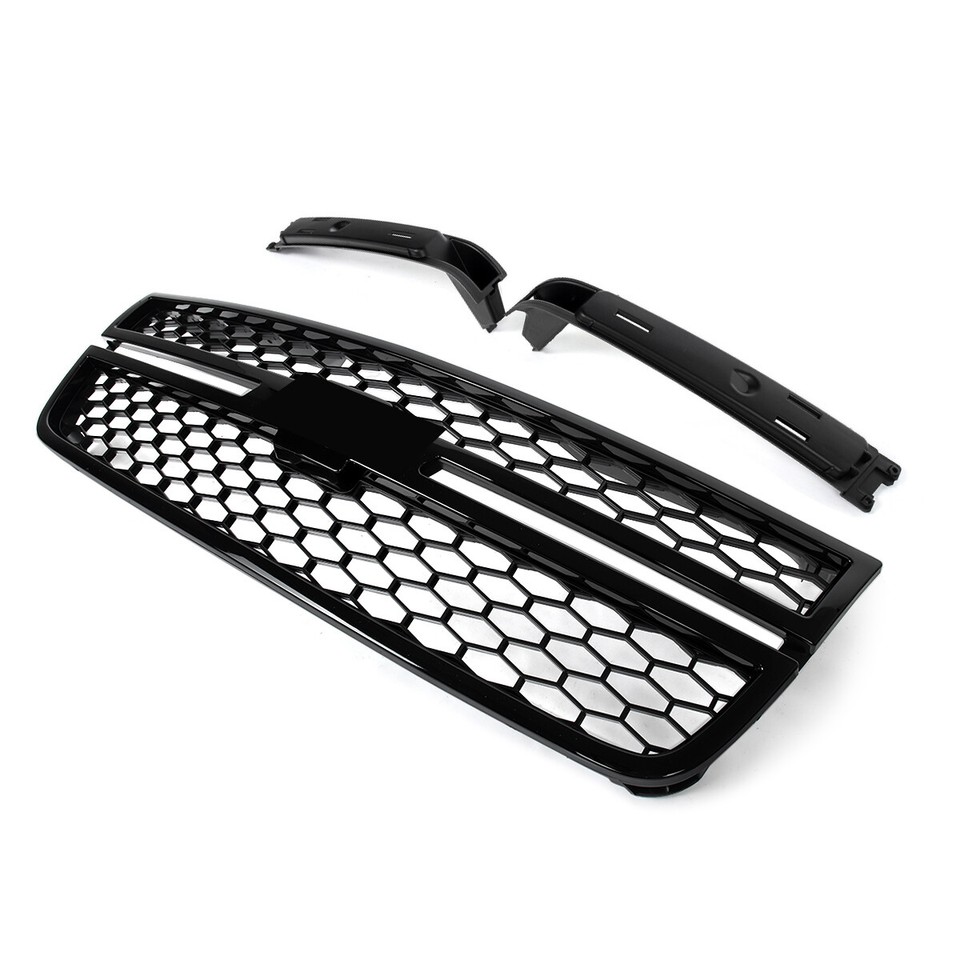 New Front Upper Black Grille Assembly Fits 2003-2007 Chevrolet ...