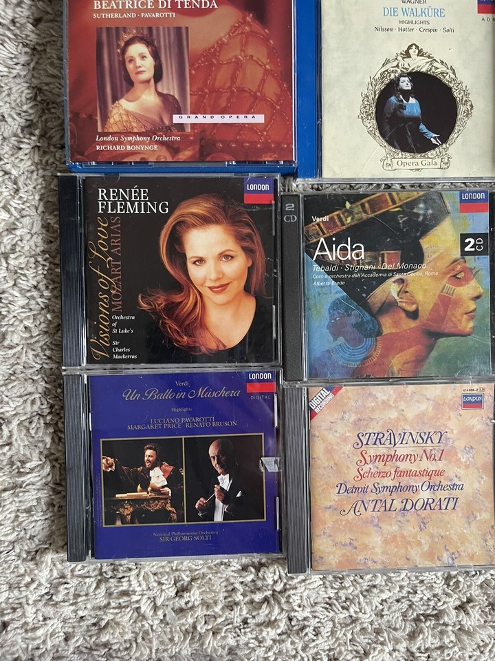 Lot 21 CLASSICAL CD's - LONDON DECCA - Opera, Wager, Mozart+ VERY CLEAN ...