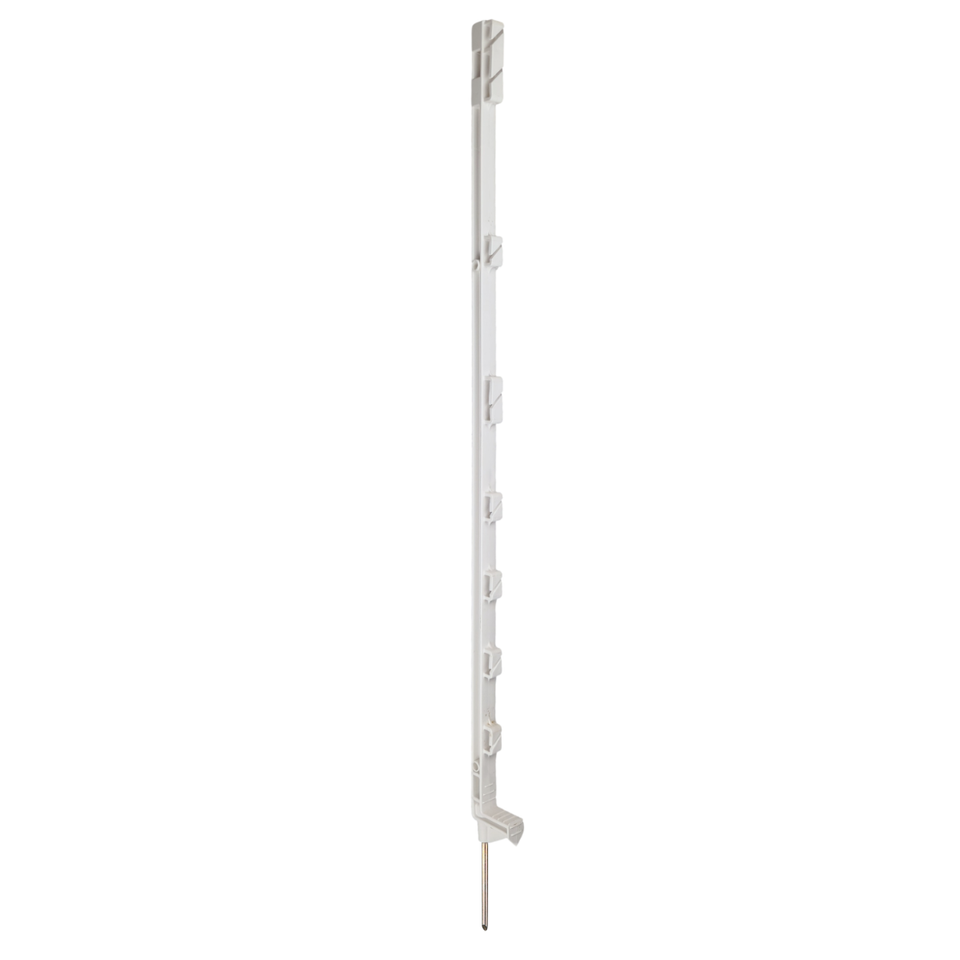 3FT ELECTRIC FENCE POLY POST Plastic Fencing Stake 108cm Tall - White ...